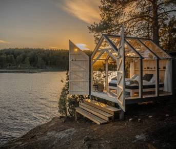 The Secret Swedish Islands Where You Can Sleep in a Glass Cabin Under ...